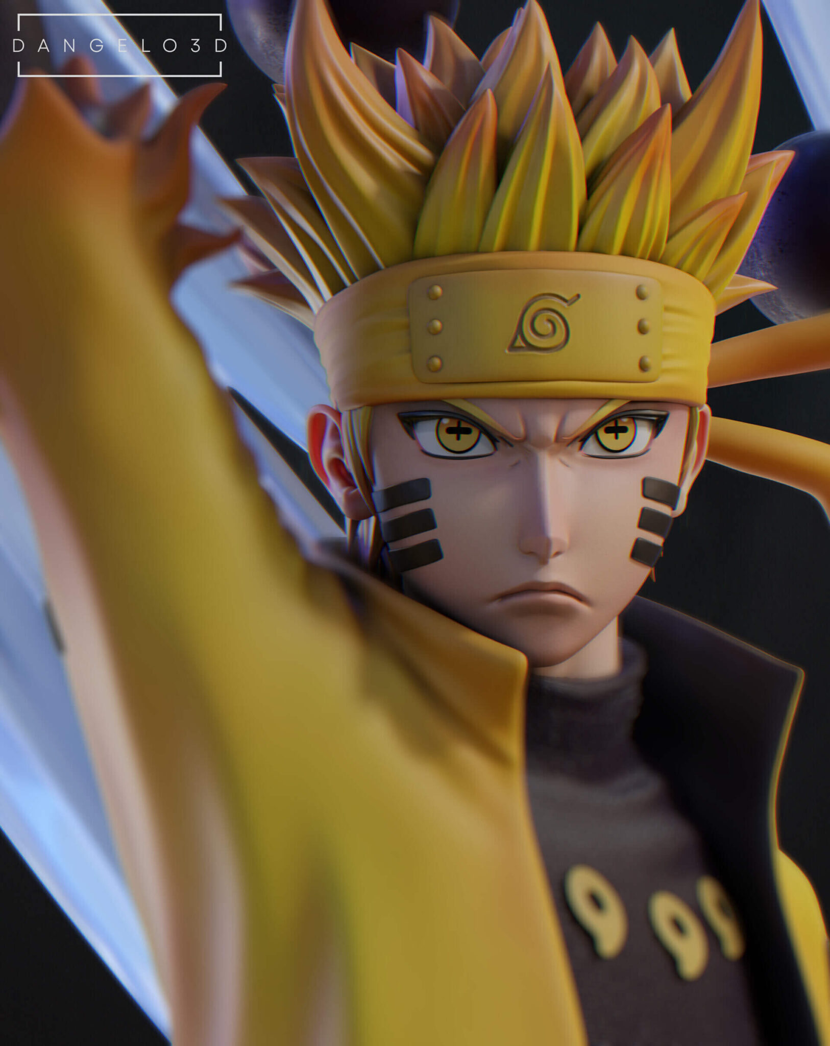 Naruto Uzumaki Kurama Mode - STL 3D
