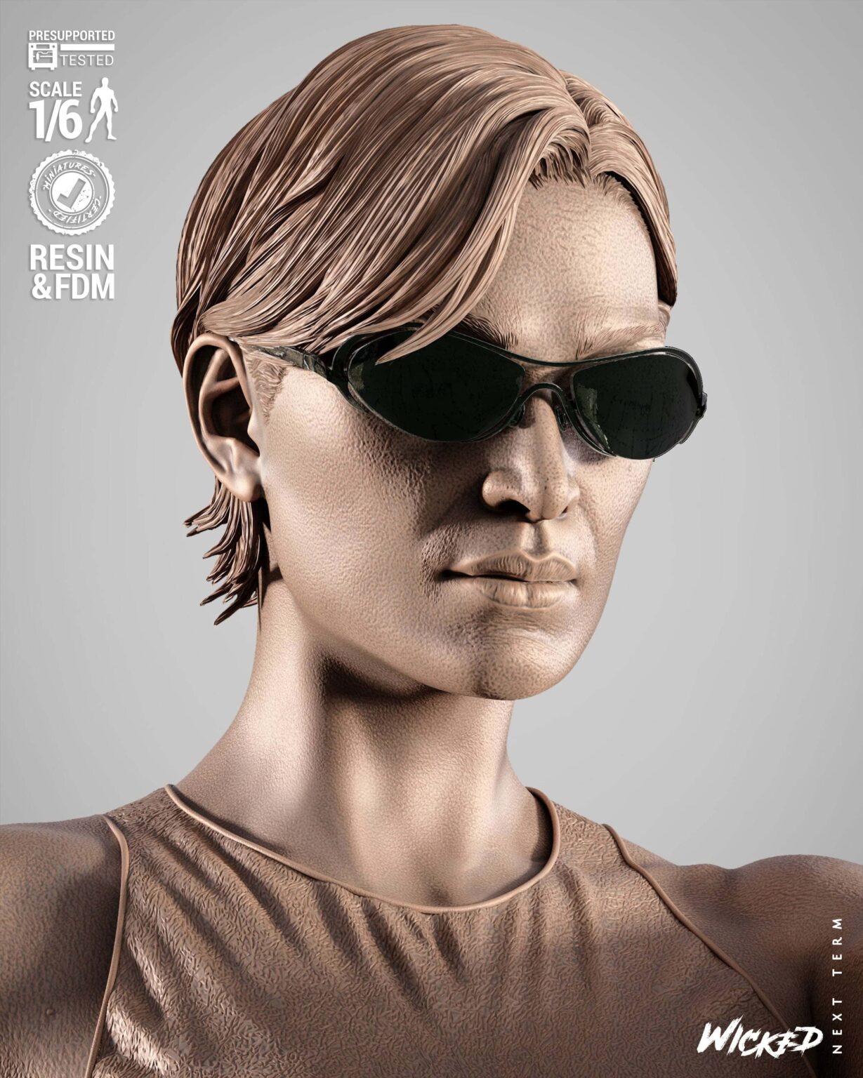Matrix Diorama Neo, Trinity & Morpheus - WICKED - STL 3D