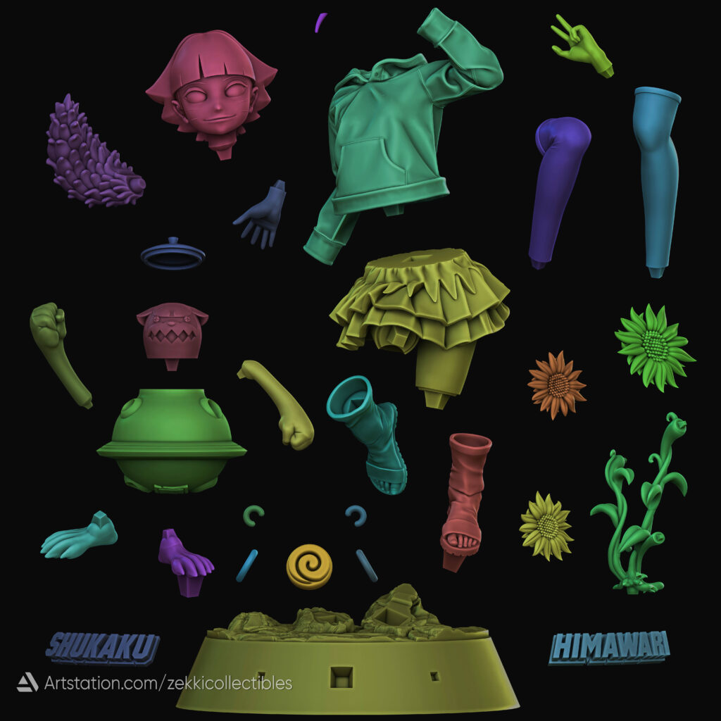 Himawar + Shukaku - Boruto - Zekki Collectibles - STL 3D